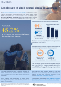 Disclosure of child sexual abuse in Australia - The Australian Child ...